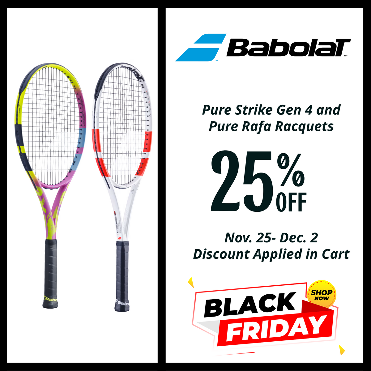 Babolat Racquets Black Friday – All About Tennis